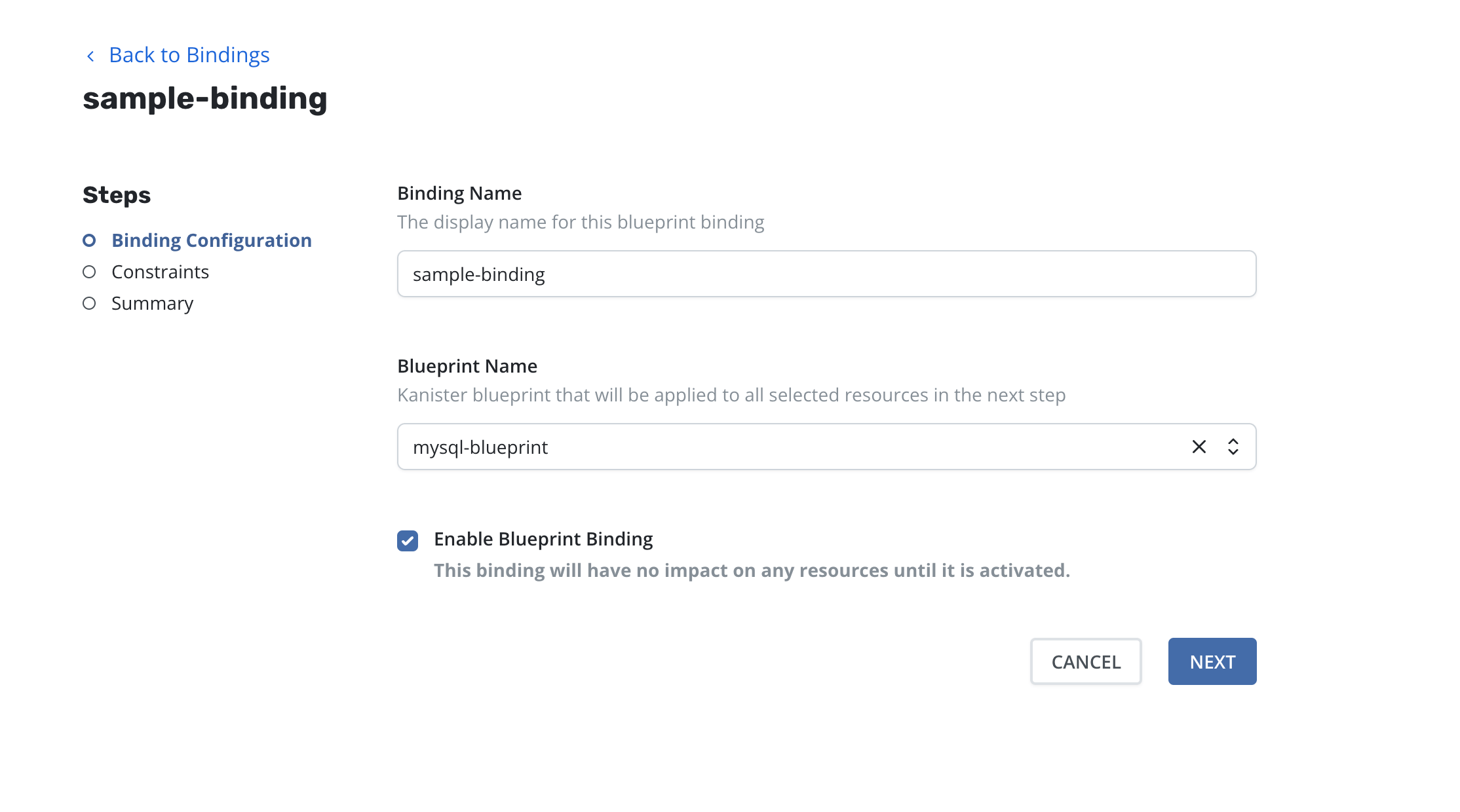 Blueprint Bindings — K10 6.5.9 documentation